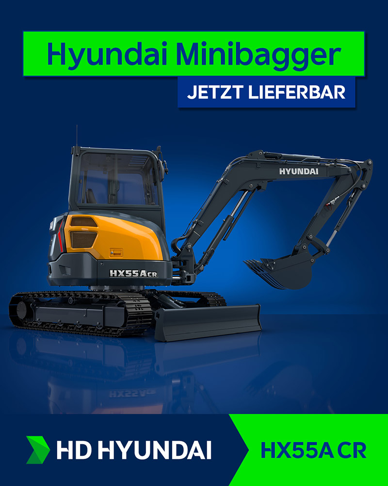 Minibagger HYUNDAI HX55A | BSS heavy machinery GmbH